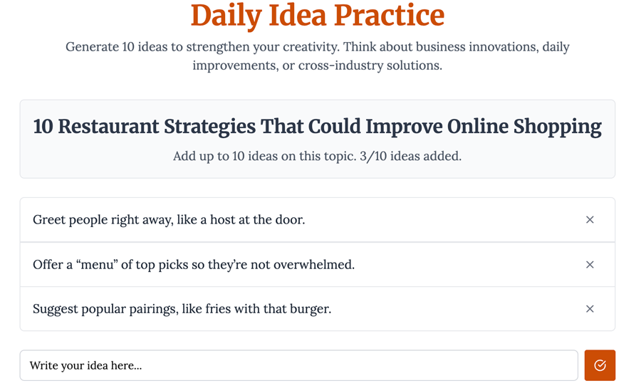 Spark Stronger: 10 Ideas Every Day Makes You An Idea Machine
